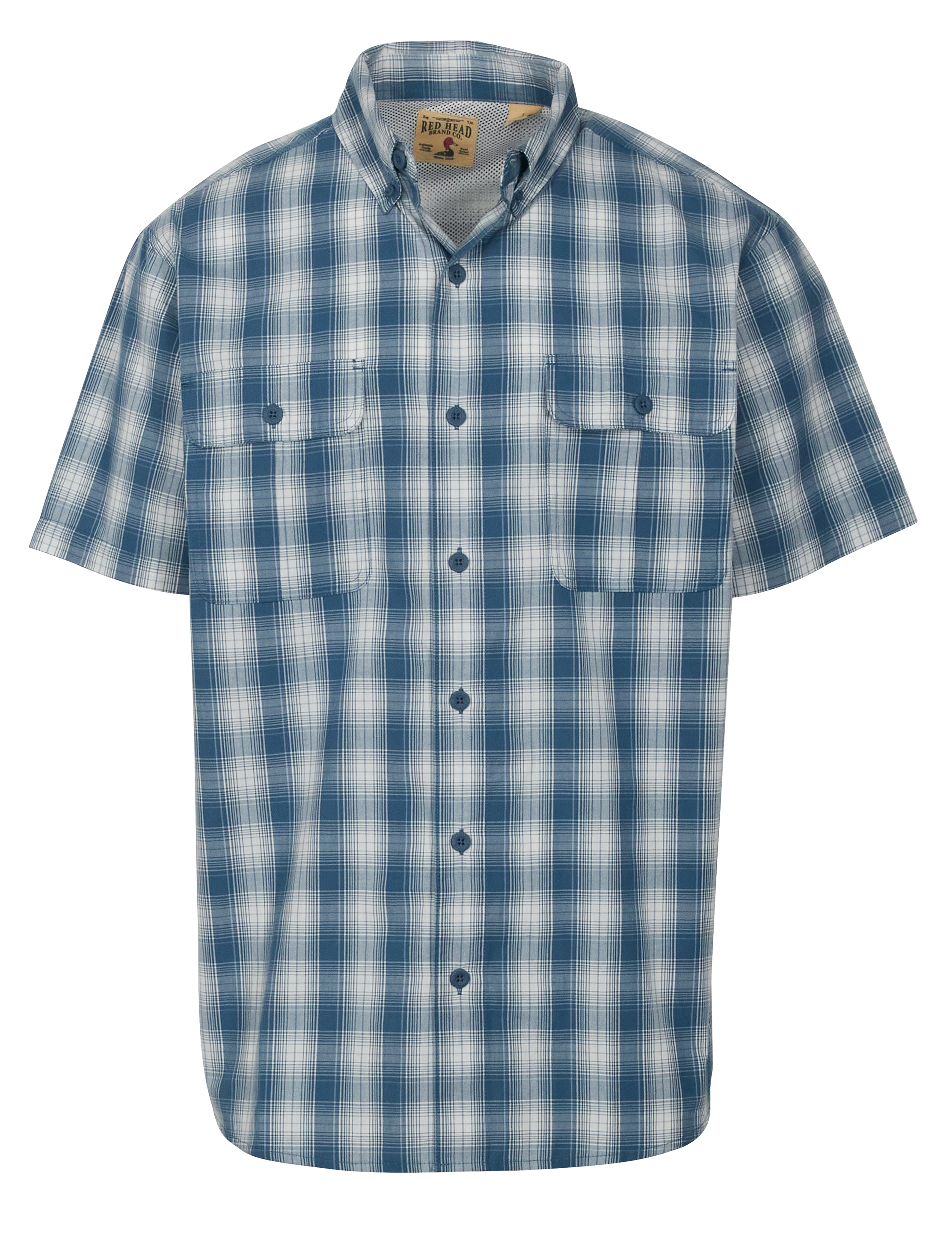 RedHead Spring River Vented-Back Button-Down Short-Sleeve Shirt for Men ...